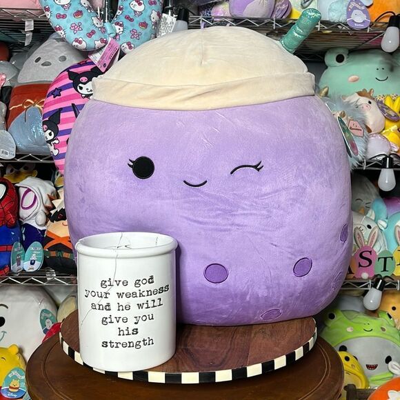 Squishmallows | Toys | Nwt Poplina The Bobatea Squishmallow 24 | Poshmark